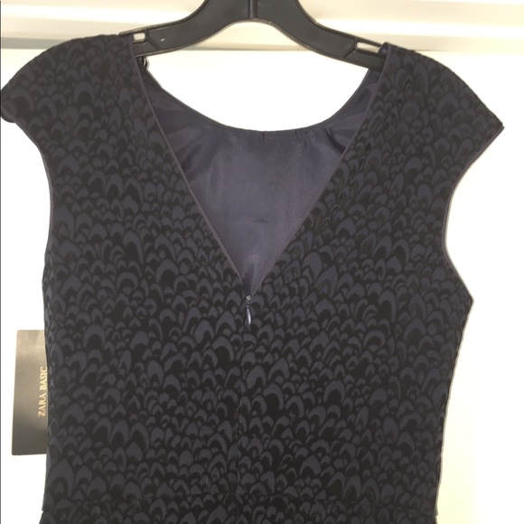 Zara | Other | Zara Navy And Black Dress | Poshmark
